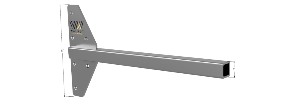 Super Duty Floating Desk Bracket | Walnut Wood Works